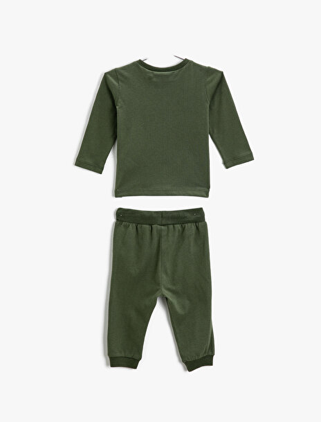 Koton Erkek Çocuk Uzun Kollu Tişört Jogger Eşofman Altı Set Pamuklu Koton Erkek Çocuk Uzun Kollu Tişört Jogger Eşofman Altı Set Pamuklu