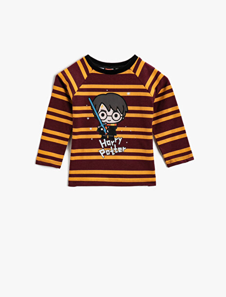 Koton Erkek Çocuk Harry Potter Tişört Lisanslı Pamuklu  Bisiklet Yaka