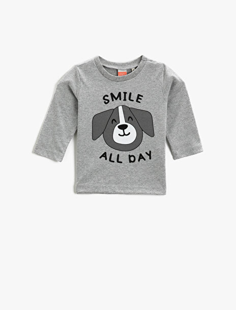 Koton Erkek Çocuk Yazılı Baskılı Tişört