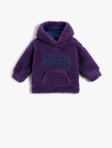 Koton Erkek Çocuk Peluş Kapüşonlu Kanguru Cepli Sweatshirt Koton Erkek Çocuk Peluş Kapüşonlu Kanguru Cepli Sweatshirt