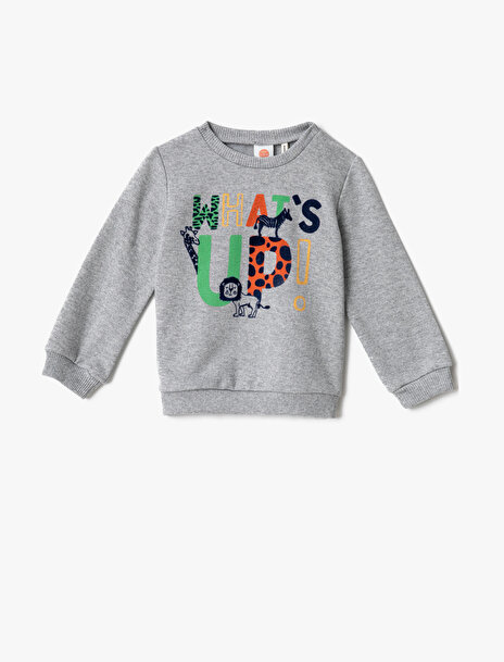Koton Erkek Çocuk Hayvanlar Baskılı Sweatshirt Koton Erkek Çocuk Hayvanlar Baskılı Sweatshirt