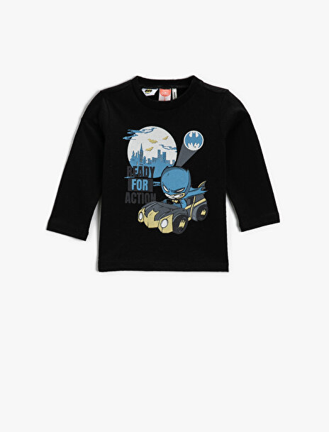 Koton Erkek Çocuk Warner Bros Lisanslı Tişört Uzun Kollu Bisiklet Yaka Koton Erkek Çocuk Warner Bros Lisanslı Tişört Uzun Kollu Bisiklet Yaka