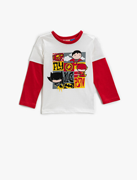 Koton Erkek Çocuk Warner Bros Lisanslı Tişört Uzun Kollu Bisiklet Yaka Koton Erkek Çocuk Warner Bros Lisanslı Tişört Uzun Kollu Bisiklet Yaka