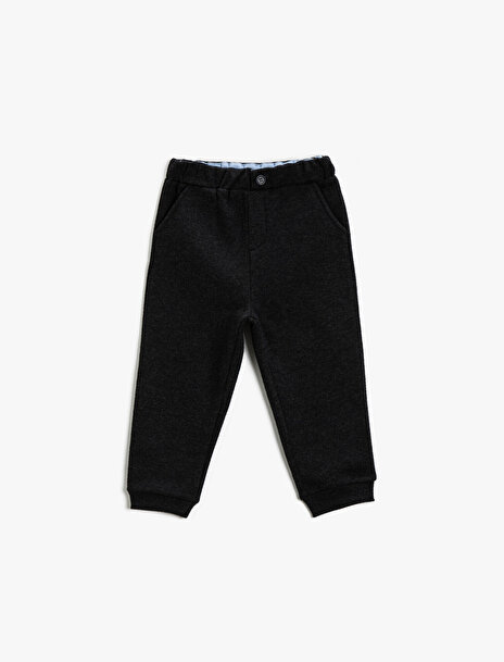 Koton Erkek Çocuk Beli Lastikli Eşofman Altı Paçası Lastikli