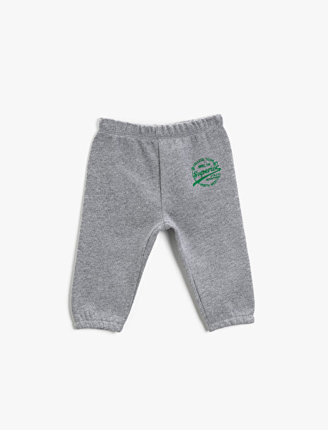 Koton Erkek Çocuk Baskılı Eşofman Altı Beli Paçası Lastikli