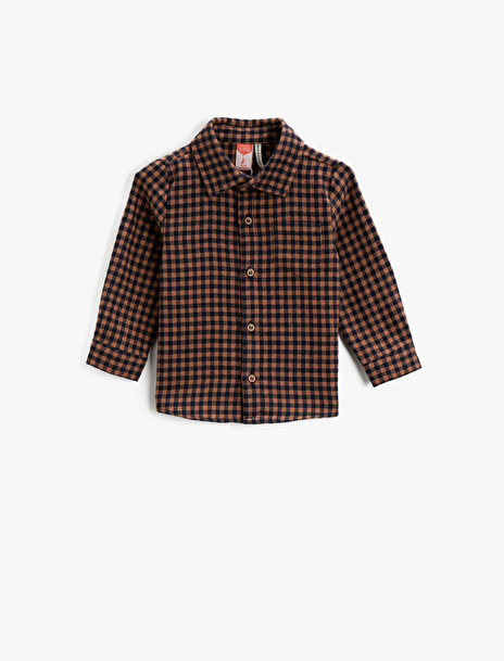 Koton Erkek Çocuk Kareli Pamuklu Gömlek Klasik Yaka Uzun Kollu Koton Erkek Çocuk Kareli Pamuklu Gömlek Klasik Yaka Uzun Kollu