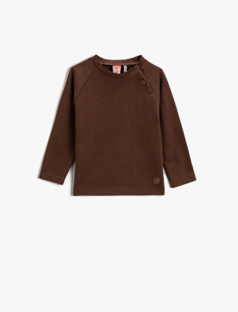 Koton Erkek Çocuk Düğme Detaylı Sweatshirt Pamuklu Koton Erkek Çocuk Düğme Detaylı Sweatshirt Pamuklu