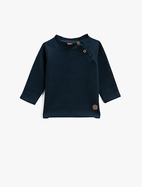 Koton Erkek Çocuk Düğme Detaylı Sweatshirt Pamuklu Koton Erkek Çocuk Düğme Detaylı Sweatshirt Pamuklu