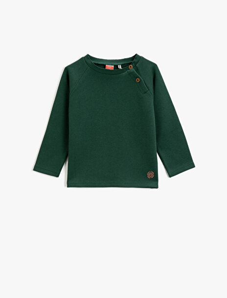 Koton Erkek Çocuk Düğme Detaylı Sweatshirt Pamuklu Koton Erkek Çocuk Düğme Detaylı Sweatshirt Pamuklu