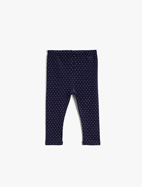 Koton Kız Çocuk Pamuklu Tayt Puantiyeli