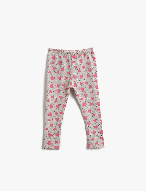 Koton Kız Çocuk Kalp Baskılı Tayt