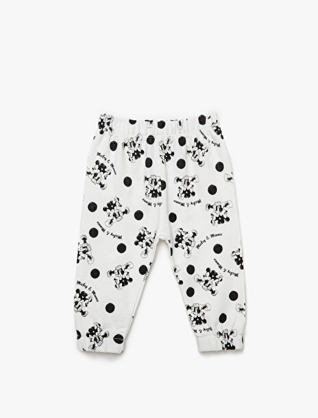 Koton Kız Çocuk Mickey & Minnie Mouse Baskılı Eşofman Altı Lisanslı Pamuklu Koton Kız Çocuk Mickey & Minnie Mouse Baskılı Eşofman Altı Lisanslı Pamuklu