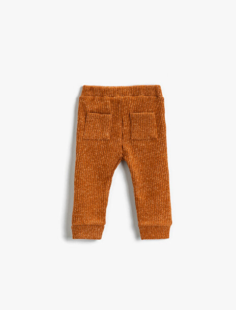 Koton Kız Çocuk Kadife Tayt Cepli