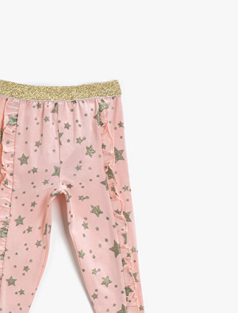 Koton Kız Çocuk Pamuklu Sim Detaylı Yıldız Baskılı Tayt Koton Kız Çocuk Pamuklu Sim Detaylı Yıldız Baskılı Tayt