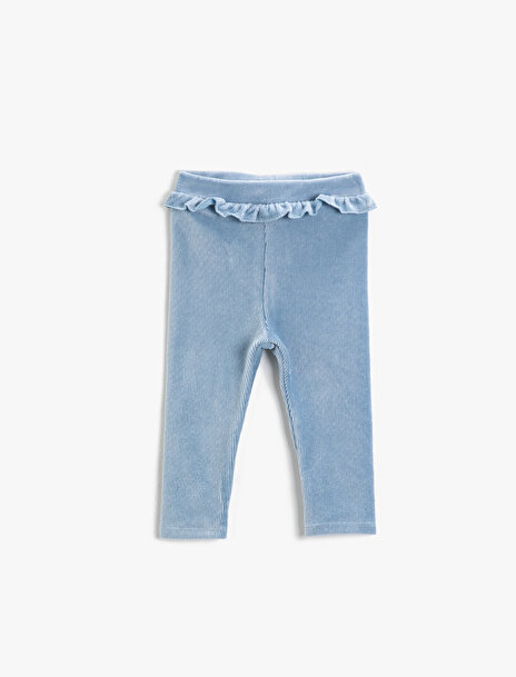 Koton Kız Çocuk Beli Fırfırlı Tayt Pamuklu