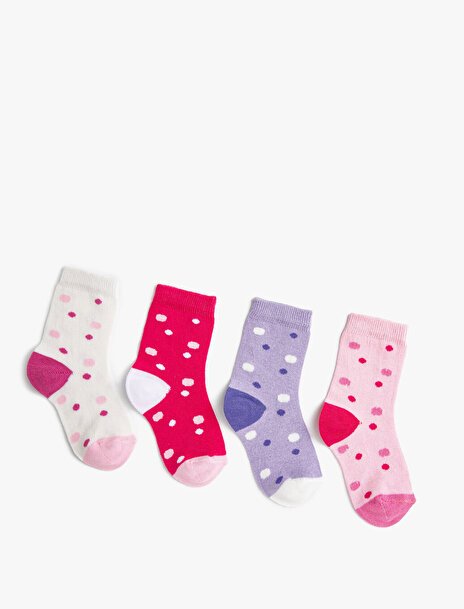 Koton Kız Çocuk Kız Bebek Desenli Çorap Seti