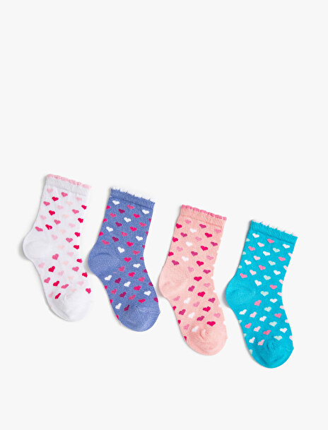 Koton Kız Çocuk Kız Bebek Desenli Çorap Seti Koton Kız Çocuk Kız Bebek Desenli Çorap Seti