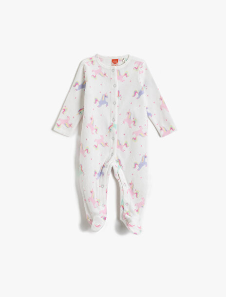 Koton Kız Çocuk Unicorn Desenli Çıtçıtlı Zıbın Koton Kız Çocuk Unicorn Desenli Çıtçıtlı Zıbın