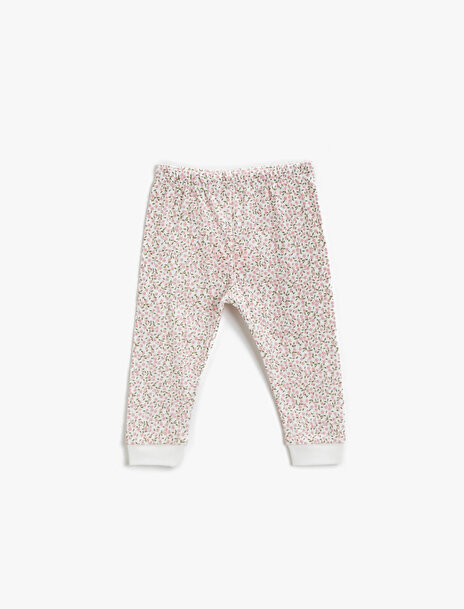 Koton Kız Çocuk Çiçek Baskılı Eşofman Altı Beli Lastikli Koton Kız Çocuk Çiçek Baskılı Eşofman Altı Beli Lastikli