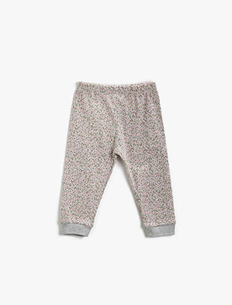 Koton Kız Çocuk Çiçek Baskılı Eşofman Altı Beli Lastikli Koton Kız Çocuk Çiçek Baskılı Eşofman Altı Beli Lastikli