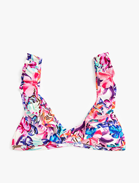 Koton Kadın Çiçek Baskılı Bikini Üst