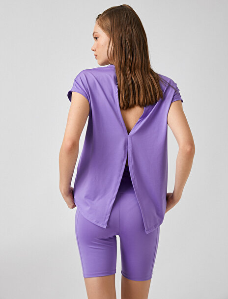 Koton Kadın Sırt Detaylı Spor Tişört