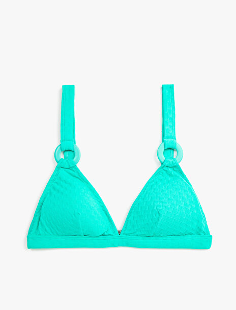 Koton Kadın Üçgen Bikini Üstü Aksesuarlı