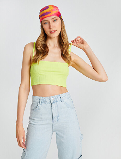 Koton Kadın Crop Atlet İnce Askılı