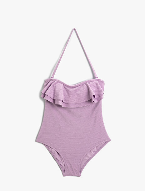 Koton Kadın Fırfırlı Strapless Mayo Koton Kadın Fırfırlı Strapless Mayo