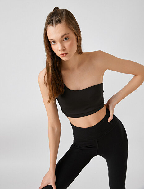 Koton Kadın Tek Omuz Detaylı Spor Sütyen