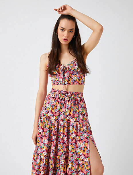 Koton Kadın Crop Atlet Askılı Bağlama Detaylı