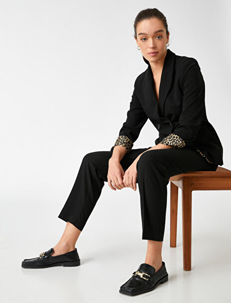 Koton Kadın Pileli Beli Lastikli Cepli Pantolon