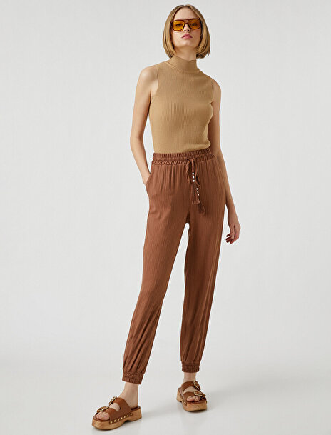 Koton Kadın Beli Lastikli Jogger Pantolon