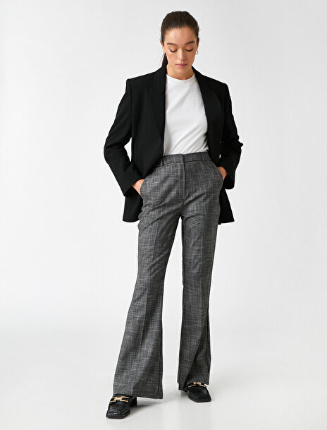 Koton Kadın İspanyol Paça Pantolon Cepli