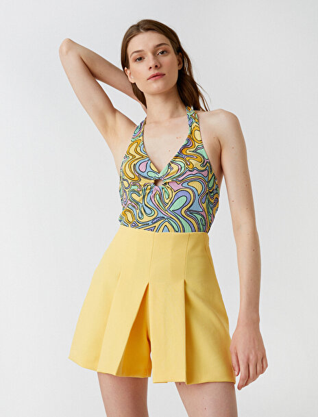 Koton Kadın Pileli Şort Bol Paça