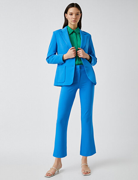 Koton Kadın İspanyol Paça Crop Pantolon