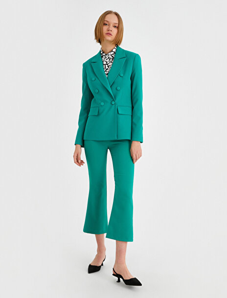 Koton Kadın İspanyol Paça Crop Pantolon