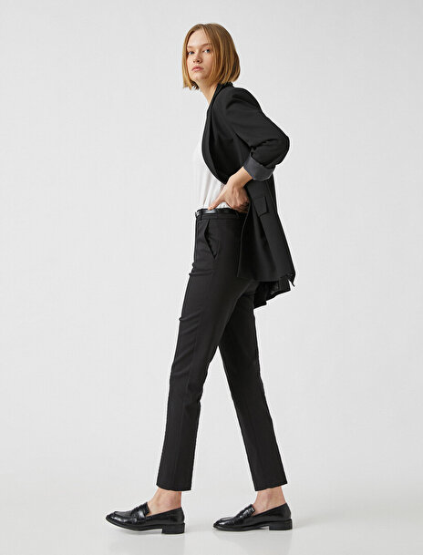 Koton Kadın Pamuklu Kapri Pantolon