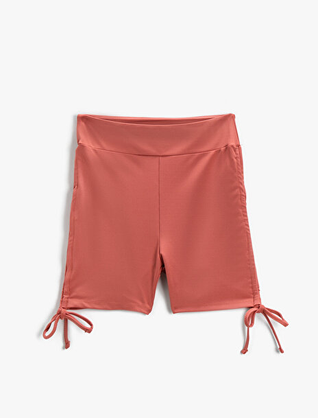 Koton Kadın Büzgülü Spor Kısa Tayt