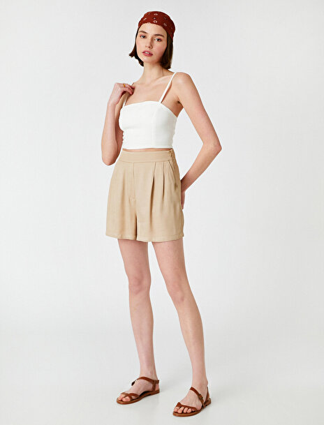 Koton Kadın Pileli Şort