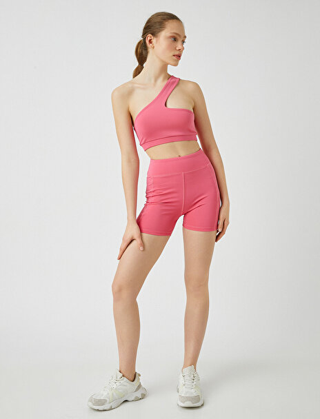 Koton Kadın Ebru Şallı Loves Koton Sport Biker Tayt