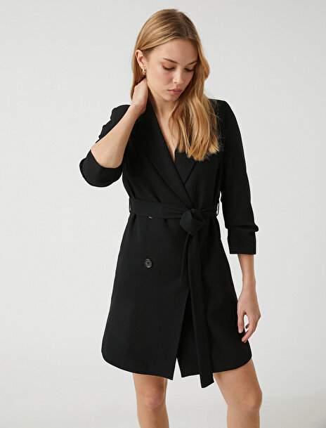 Koton Kadın Ceket Elbise Kuşaklı