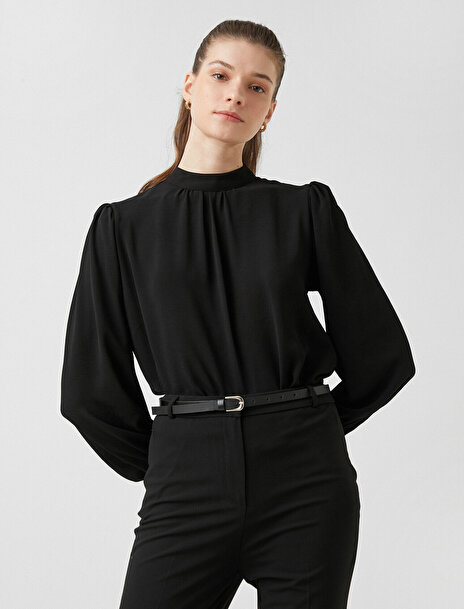 Koton Kadın Uzun Balon Kollu Bluz