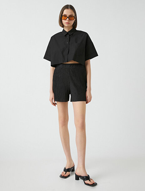 Koton Kadın Kısa Şort Beli Lastikli