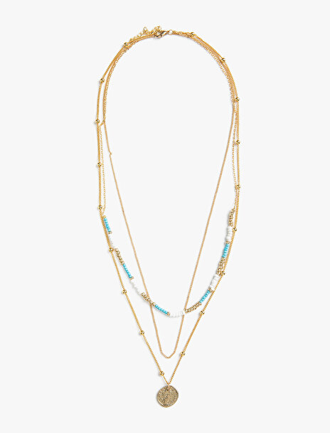 Koton Kadın Boncuk Detaylı Kolye