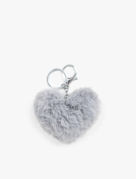 Koton Kadın Peluş Kalp Şekilli Anahtarlık Koton Kadın Peluş Kalp Şekilli Anahtarlık