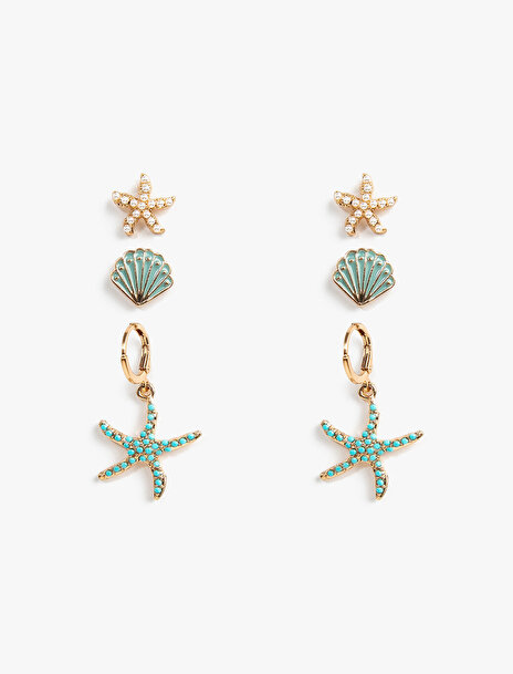 Koton Kadın Boncuk Detaylı Küpe