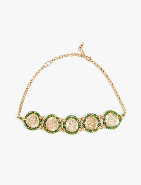 Koton Kadın Choker Kolye Boncuk Detaylı Koton Kadın Choker Kolye Boncuk Detaylı