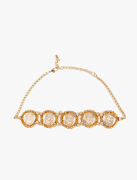Koton Kadın Choker Kolye Boncuk Detaylı Koton Kadın Choker Kolye Boncuk Detaylı