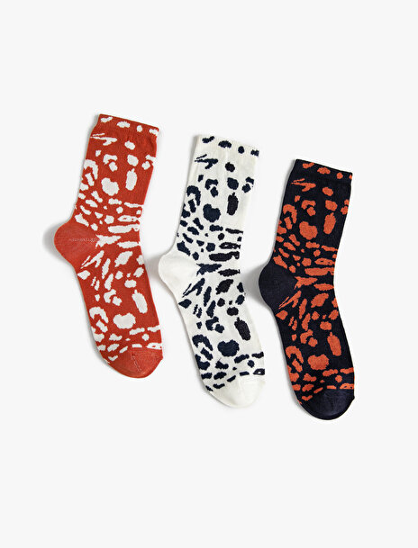 Koton Kadın Leopar Desenli Kadın Çorap Seti